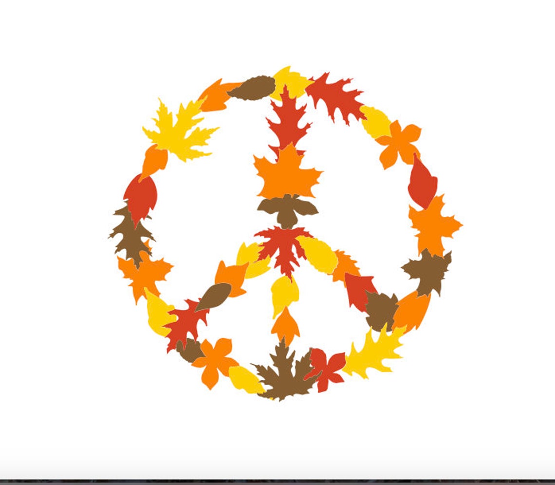 Leaf Peace SVG - Etsy