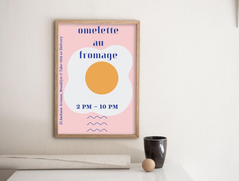 Downloadable Prints Vintage Poster French Restaurant - Etsy