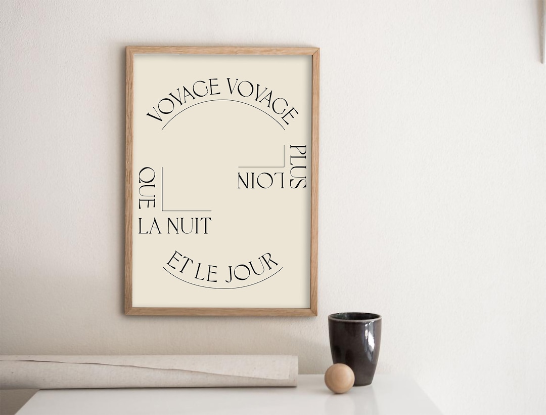 Poem Poster, French Poem Print, Downloadable Prints, French Wall Art ...