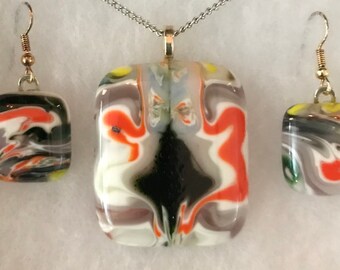 Art glass jewelry | Etsy