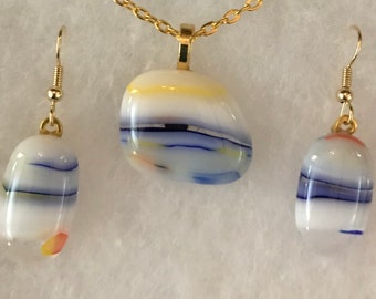 Art glass jewelry | Etsy