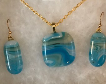 Art glass jewelry | Etsy