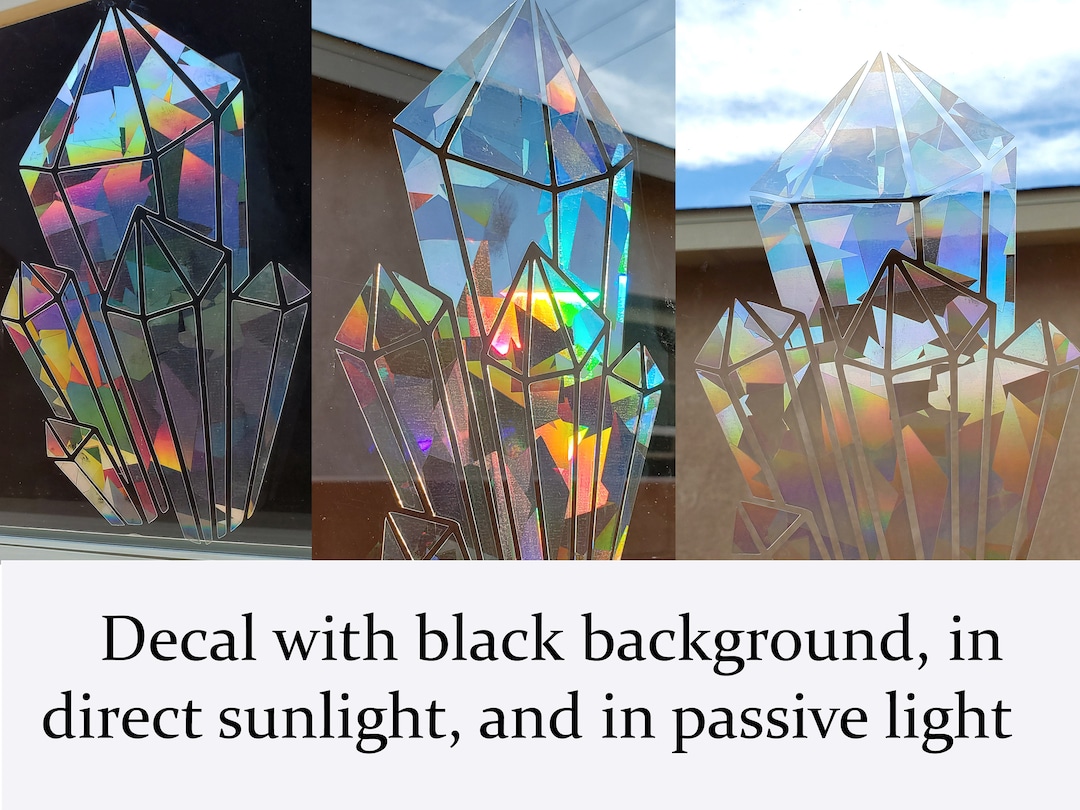 Rainbow Film Crystal Decal - Etsy