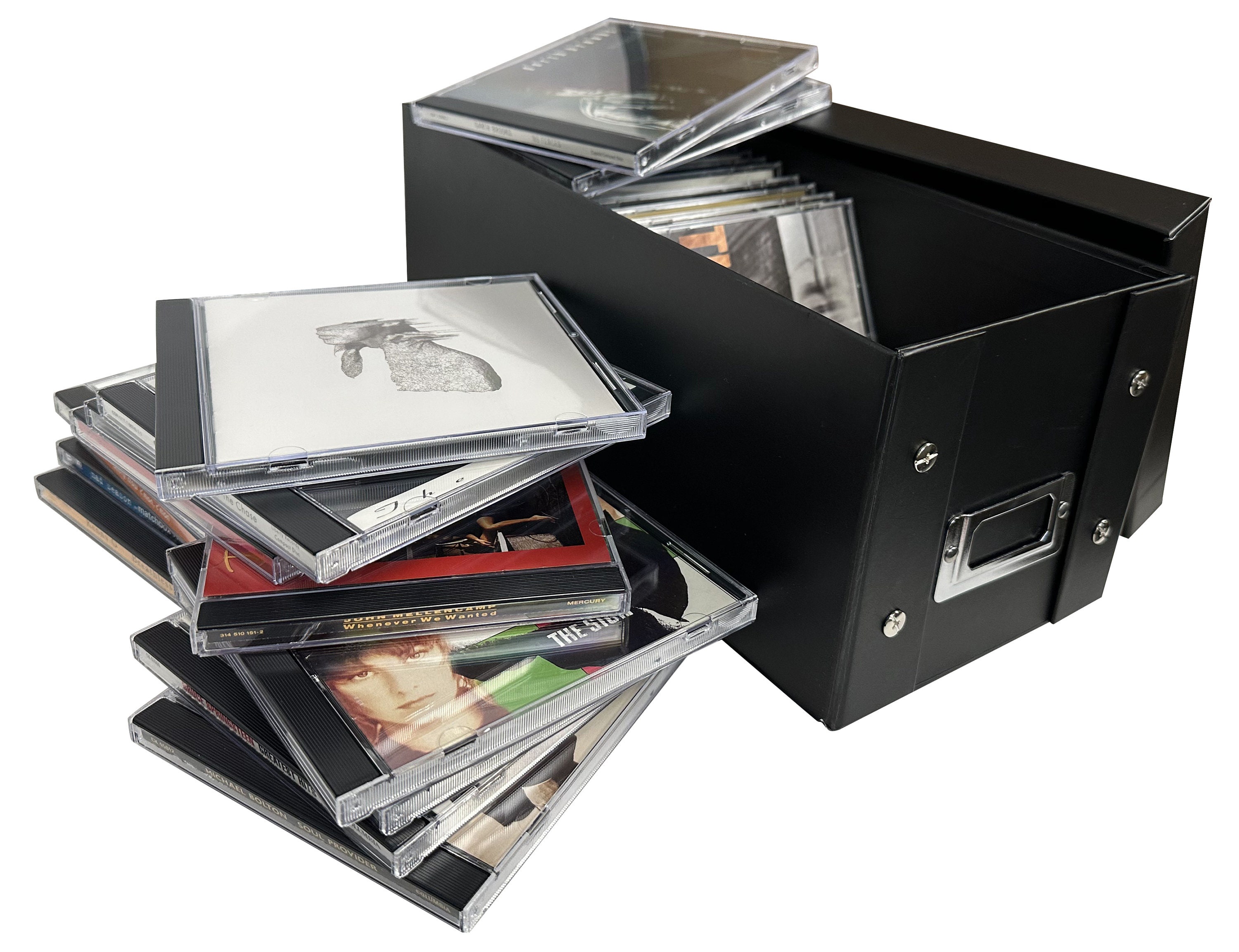 Checkoutstore Black CD Jewel Cases Storage Box holds 29 Cases - Etsy