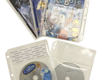 Checkoutstore Clear 2 Disc CPP Sleeves & DVD Booklet - Etsy