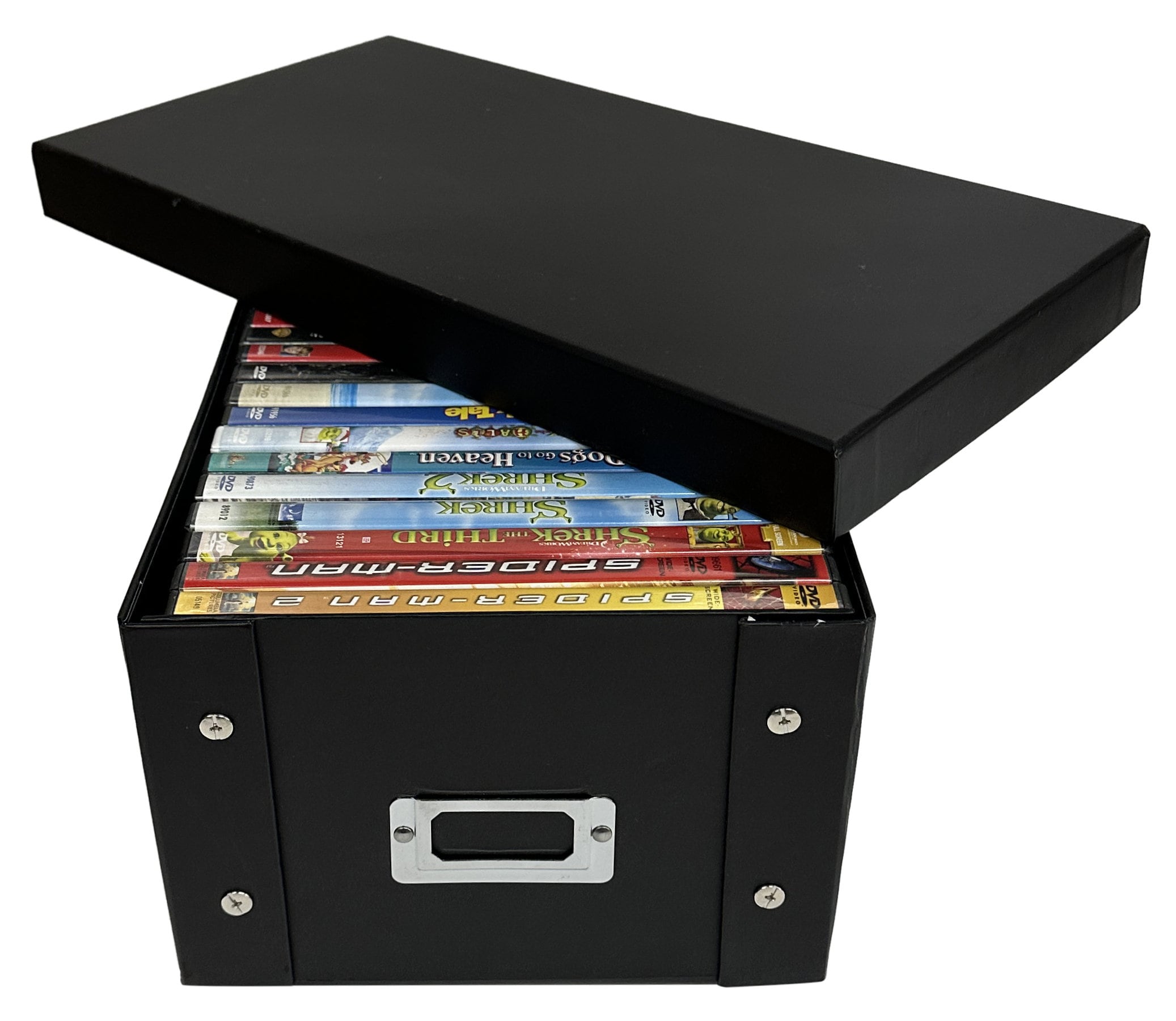 Checkoutstore Black DVD Cases Storage Box holds 25 Cases - Etsy