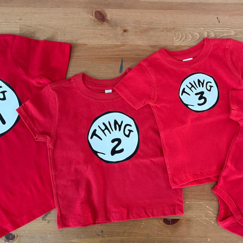 Thing 1 Thing 2 Thing 3 Svg - Etsy