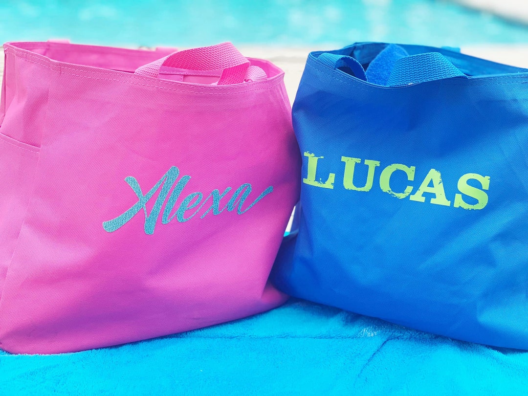 Pool Bags, Personalized Pool Tote, Kids Pool Tote, Adult Pool Tote ...