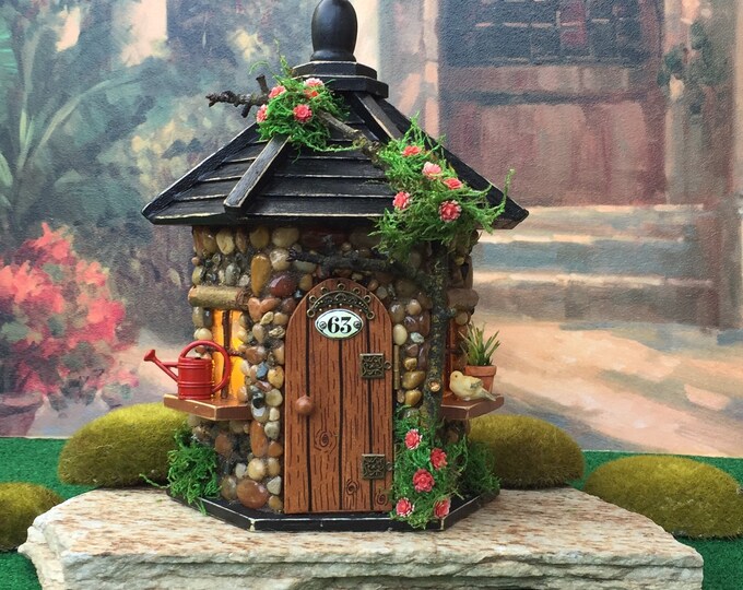 Fairy House/ Outdoor Fairy House/ Fairy House With Lights - Etsy
