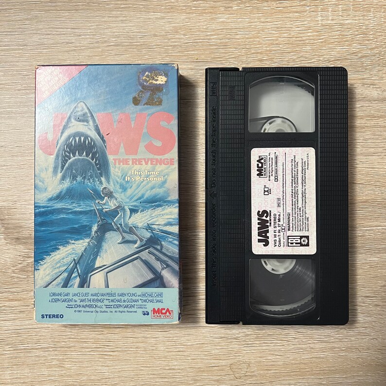 Jaws the Revenge Horror VHS Tape Killer Shark Movie - Etsy