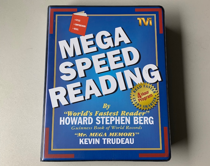 Mega Speed Reading Howard Stephen Berg & Kevin Trudeau How - Etsy