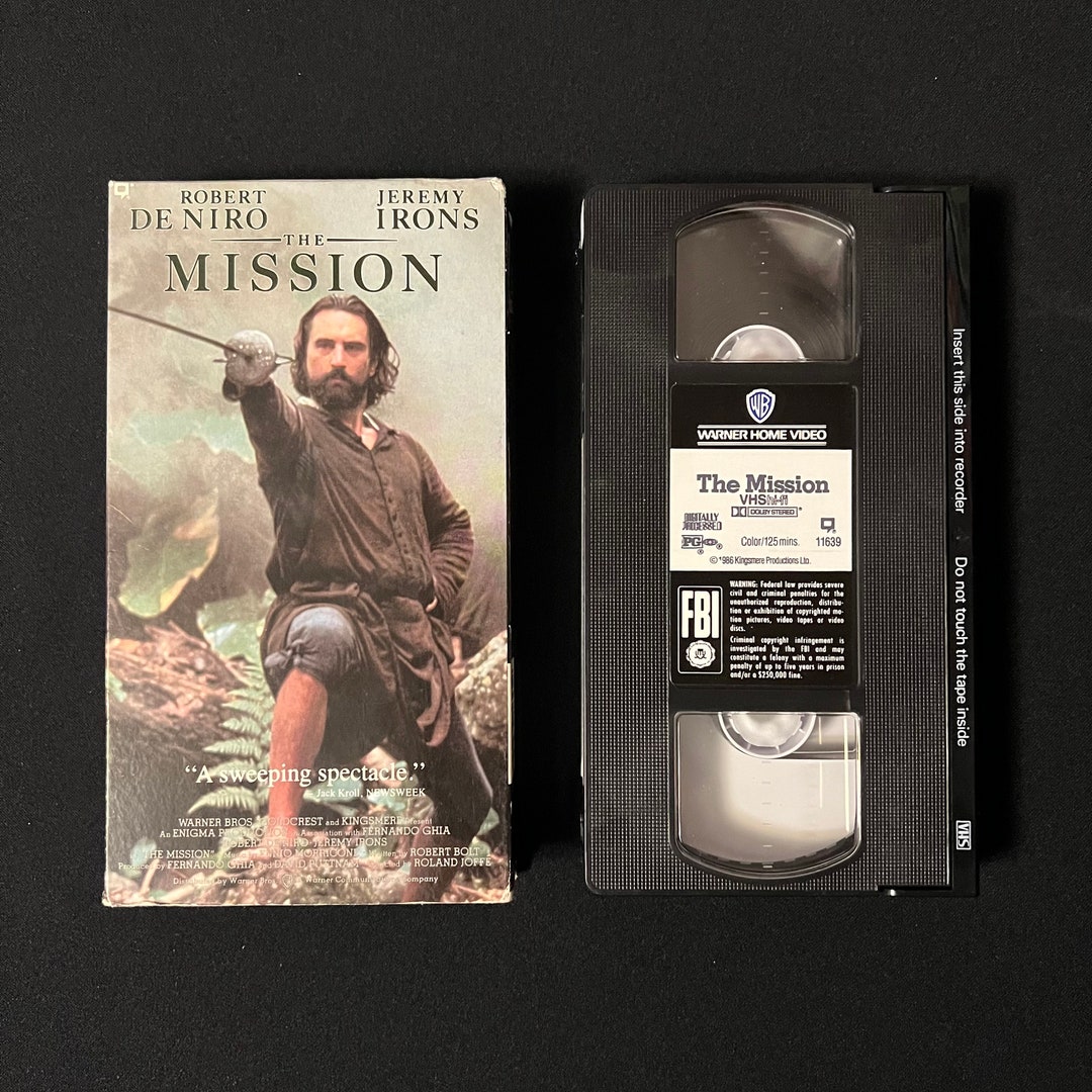 The Mission VHS Tape Robert Deniro Jeremy Irons - Etsy