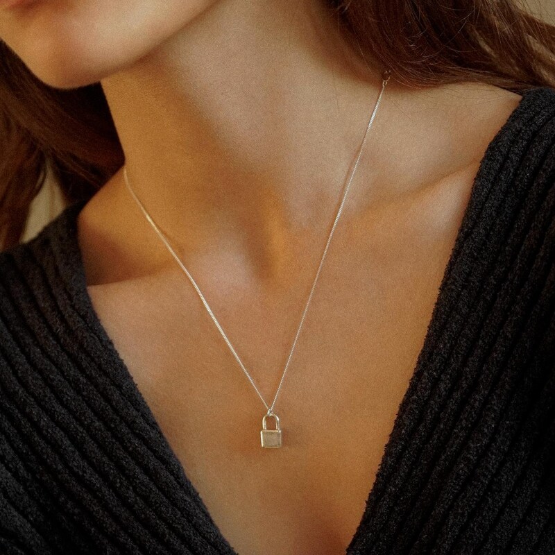 Padlock Necklace - Etsy