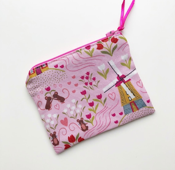 Coin Purse Windmill Mice Tulips Pocket Money/holiday Money - Etsy UK