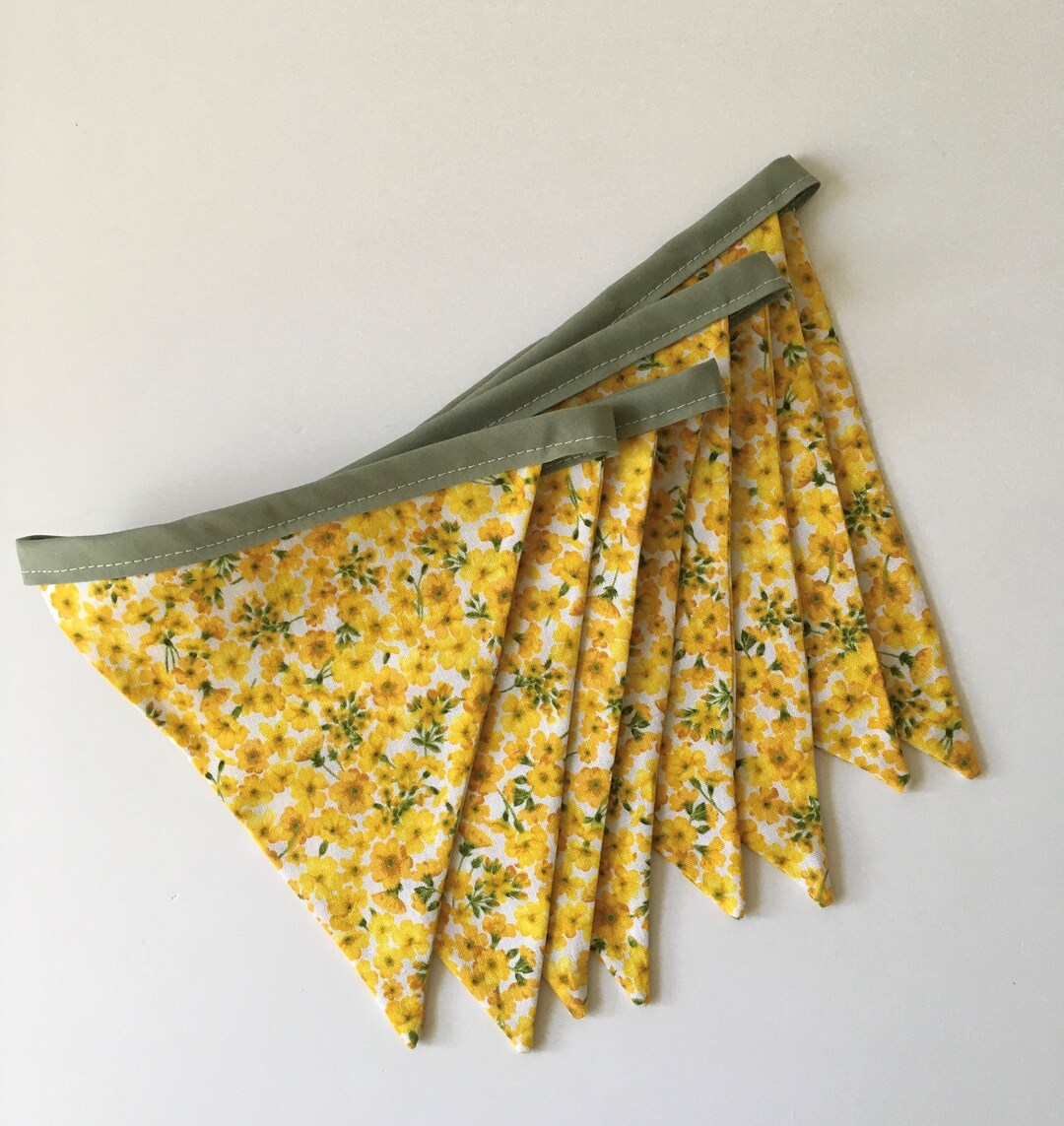 Buttercup Bunting, Spring Bunting, Summer Bunting, Easter Bunting ...