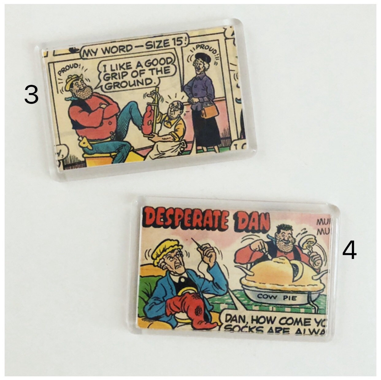 Vintage Desperate Dan Original Comic Book Illustration | Etsy