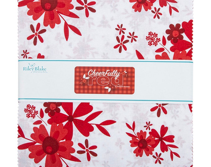 Cheerfully Red Layer Cake 10 Inch Stacker by Riley Blake Designs. Free ...