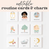 Printable Daily Routine Cards for Kids Visual Routine Cards, Schedule ...
