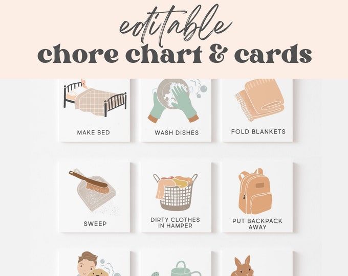 Editable Daily Routine Cards & Chart, Toddler Daily Rhythm, Visual ...