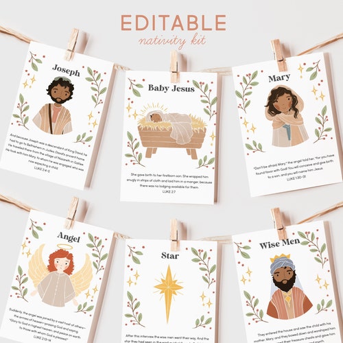 Editable Printable Advent Calendar Cards Activity Christmas - Etsy