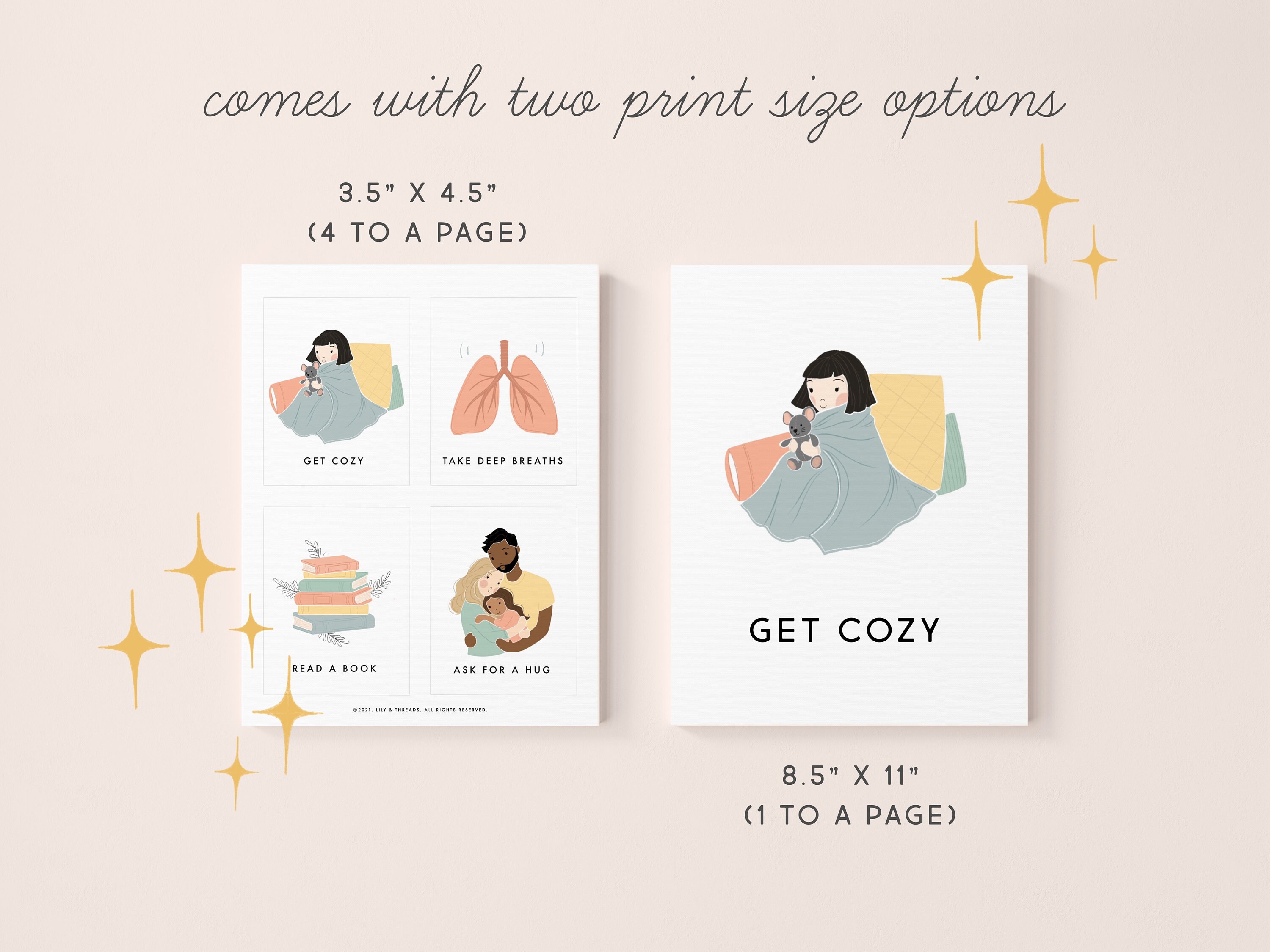 Calming Techniques Flash Cards Calming Corner Montessori - Etsy