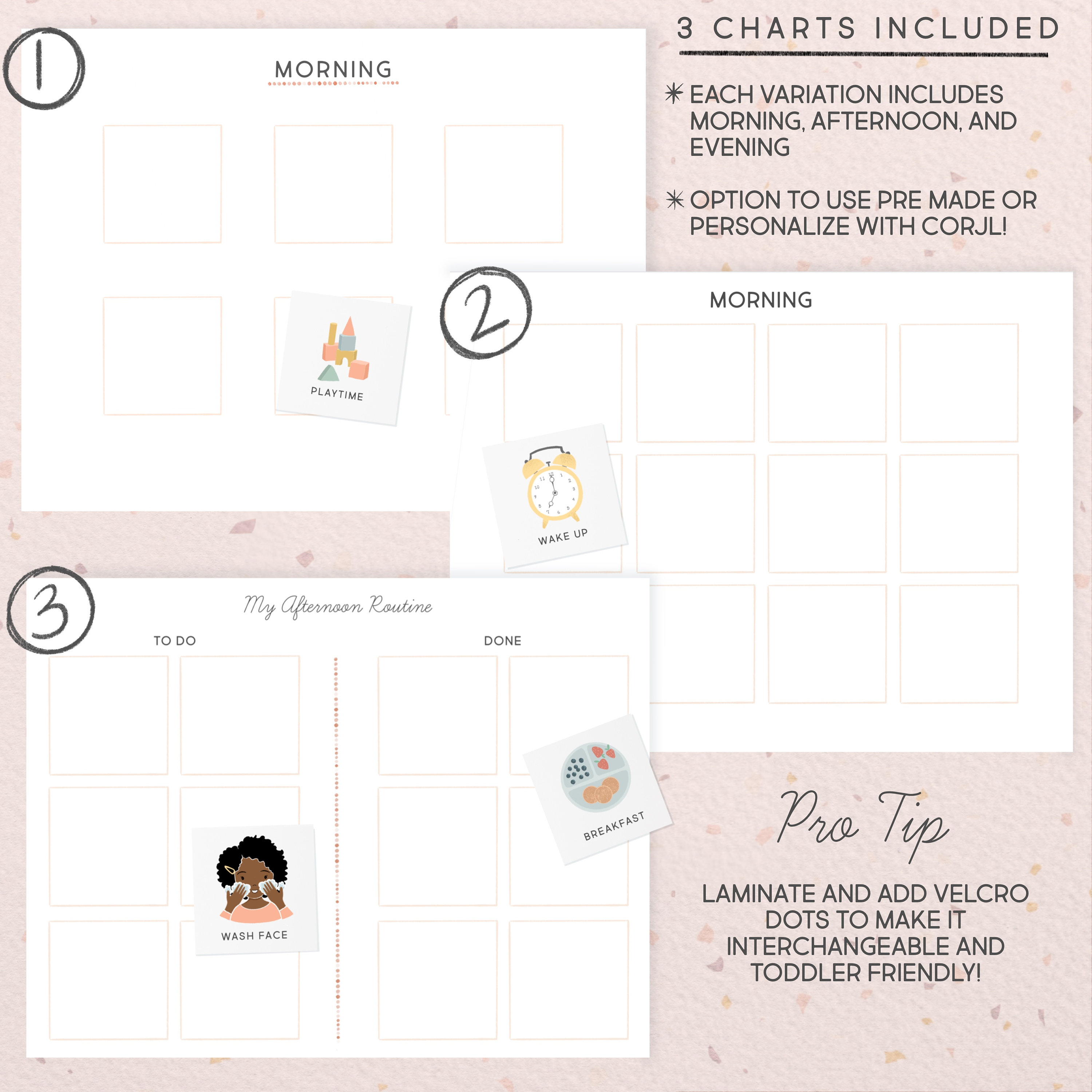 Editable Daily Routine Cards & Chart Toddler Daily Rhythm - Etsy Canada