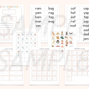 CVC Word Building Activity, Phonics Lesson (digital Download) - Etsy