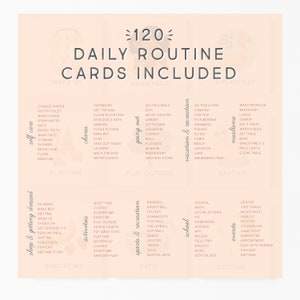 Editable Daily Routine Cards & Chart Toddler Daily Rhythm | Etsy Canada