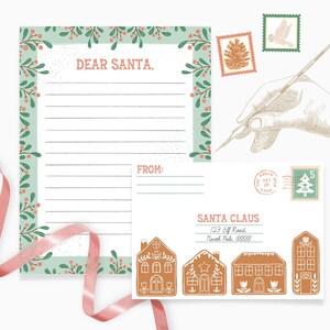 Santa Letter Template and Envelope, Personalized Letter From Santa ...