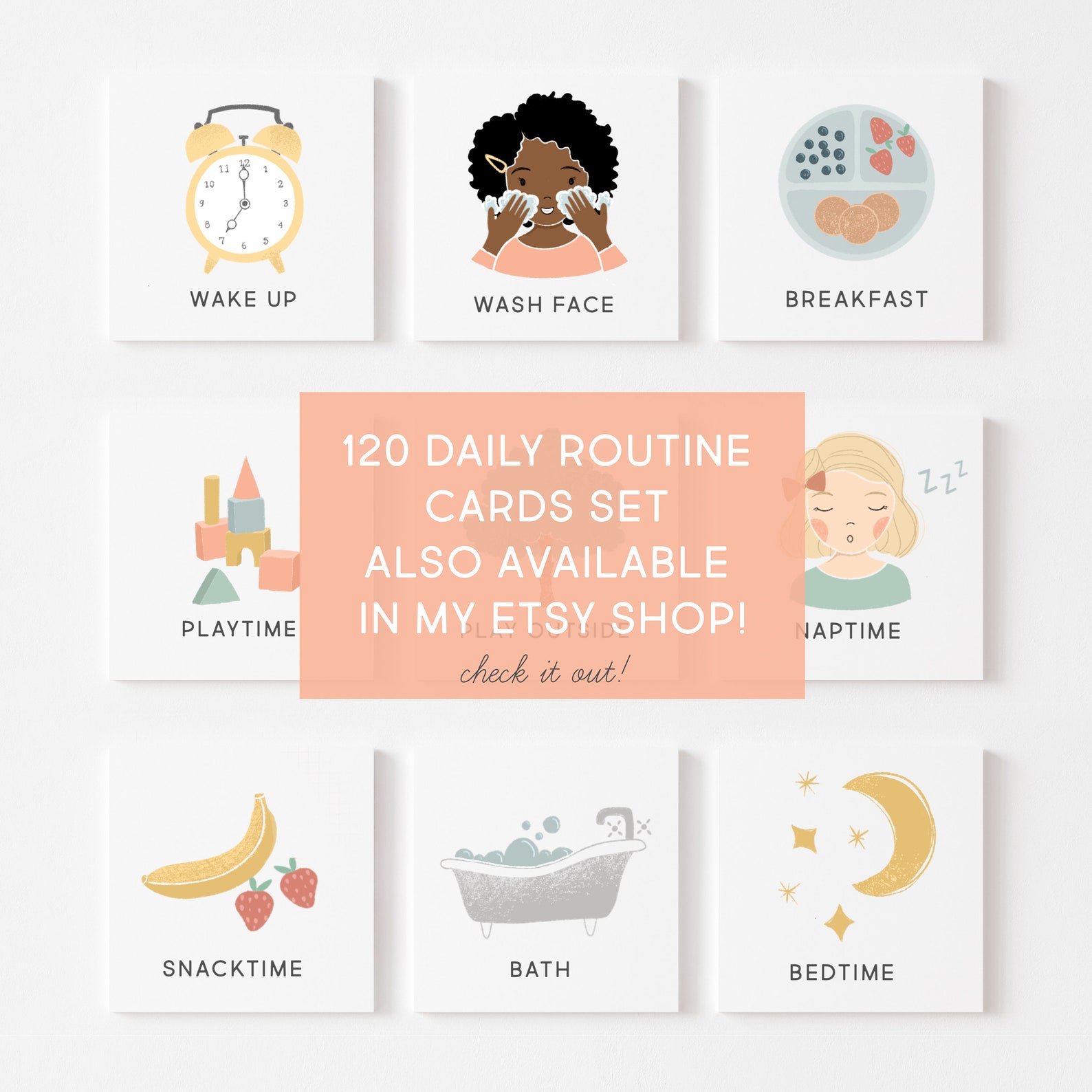 Editable School Routine Cards & Chart, Visual Daily Rhythm Schedule ...