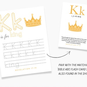 Alphabet ABC Scripture Tracing Cards, Bible Verse Activity, Homeschool ...