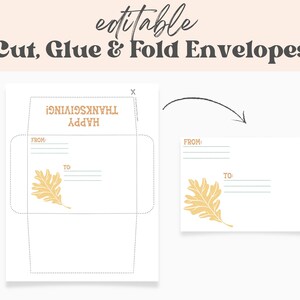 Editable Thanksgiving Gratitude Letter Kids Activity (digital Download ...