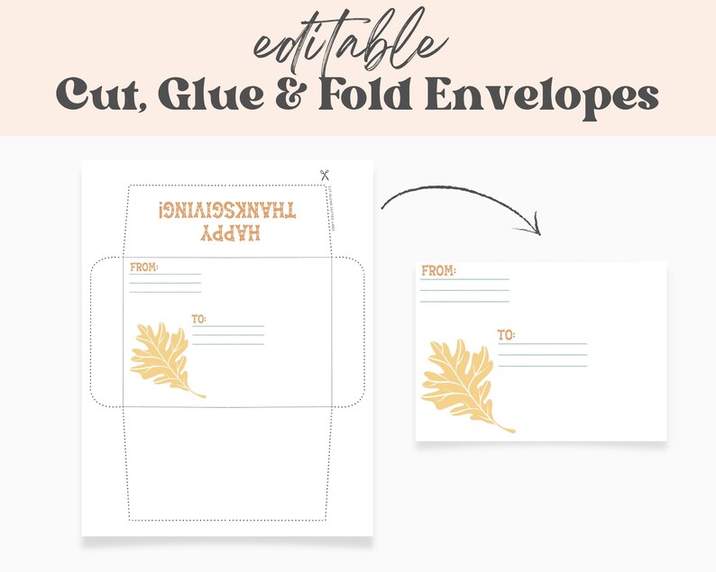 Editable Thanksgiving Gratitude Letter Kids Activity (digital Download ...