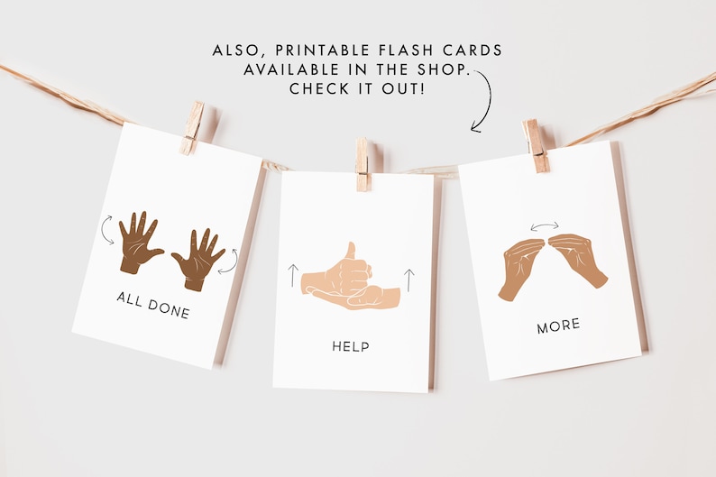 ASL Sign Language Manners & Basic Signs Calming Corner - Etsy
