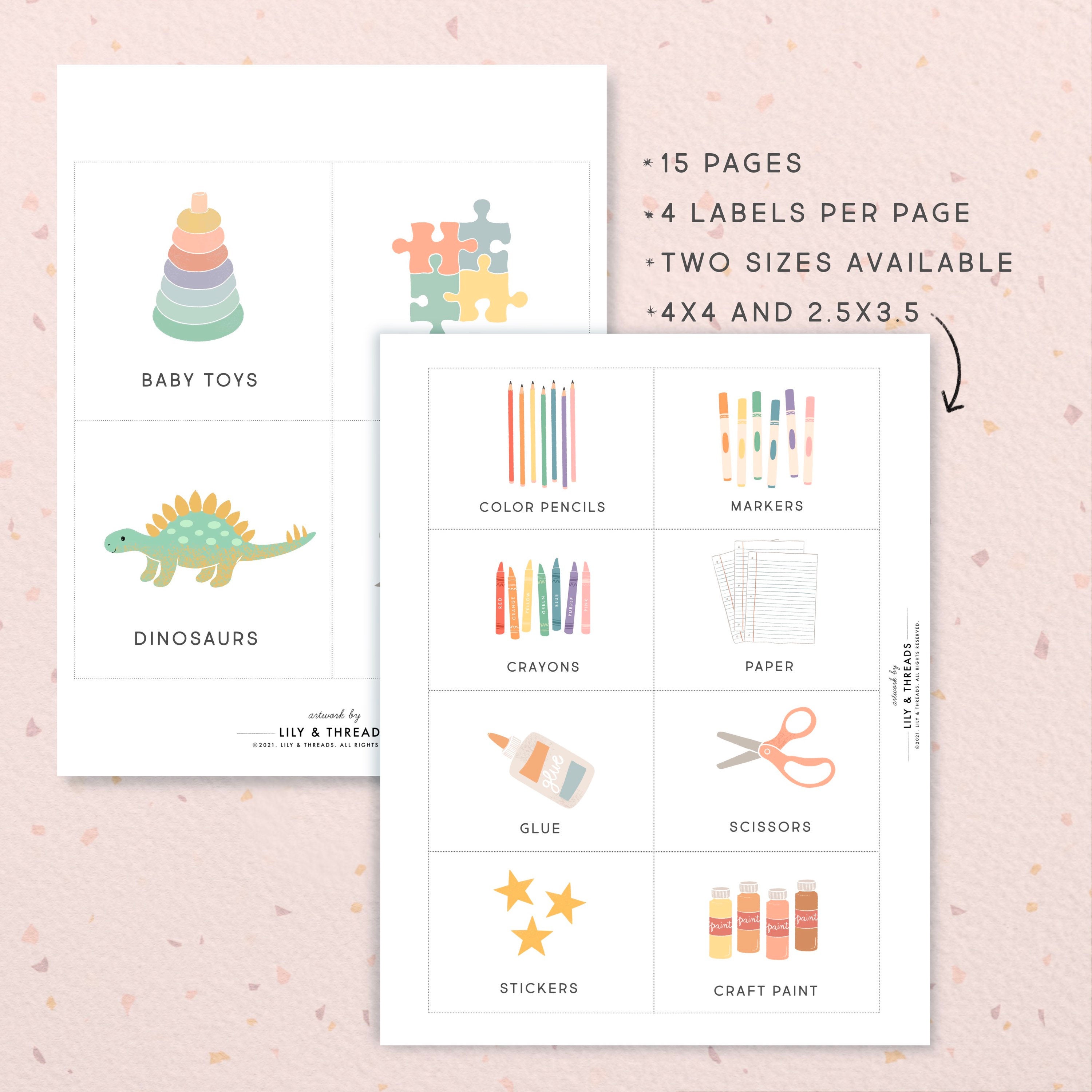 Editable Printable Toy Trofast Bin Storage Labels Visual - Etsy Canada