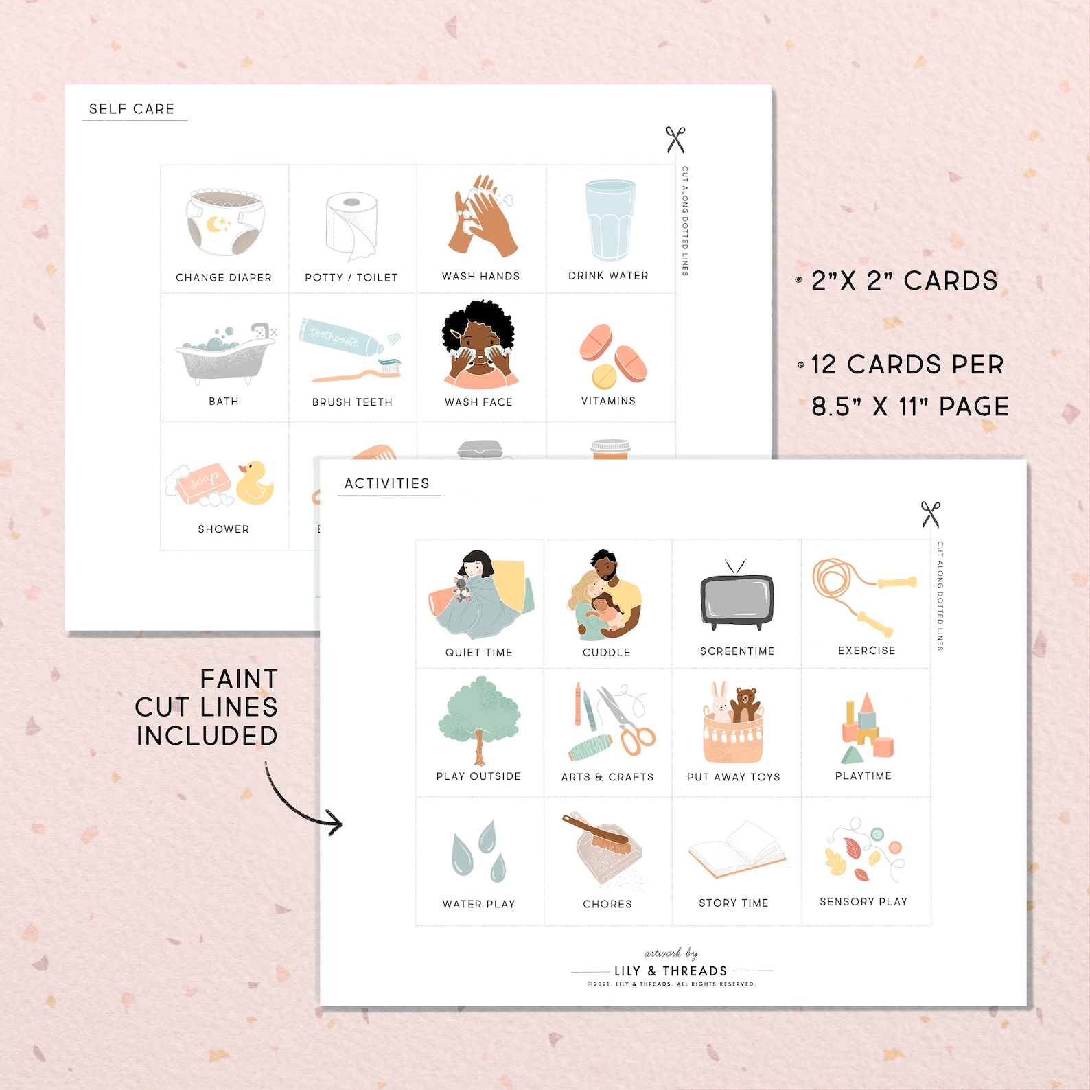 Editable Daily Routine Cards & Chart Toddler Daily Rhythm - Etsy