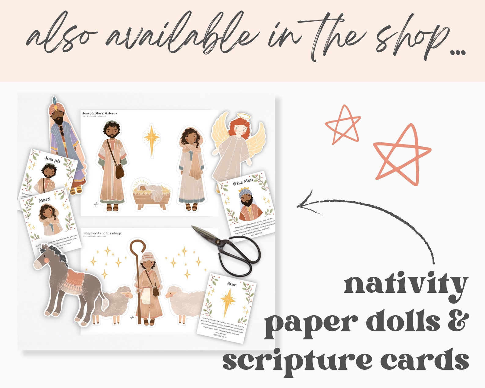 Nativity Christmas Coloring Pages 4 Sheets Jesus Nativity - Etsy