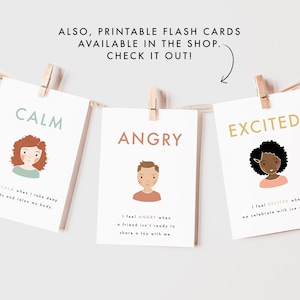 My Feelings Neutral Chart Illustration Artwork Poster| Calming Corner ...