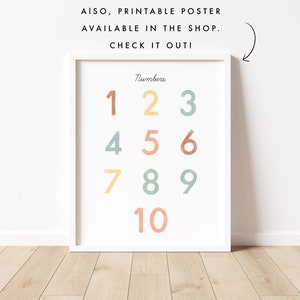 Numbers Flash Cards, Bulletin Board | Calming Corner, Montessori ...