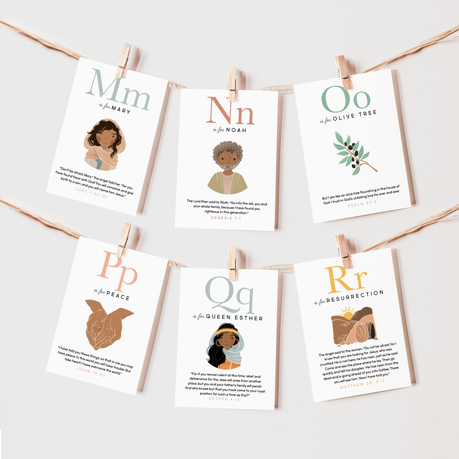 ABC Bible Scripture Flash Cards Memorization Bible Verses - Etsy UK