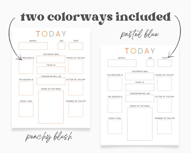 Morning Board Cards & Chart Editable Circle Time Board - Etsy