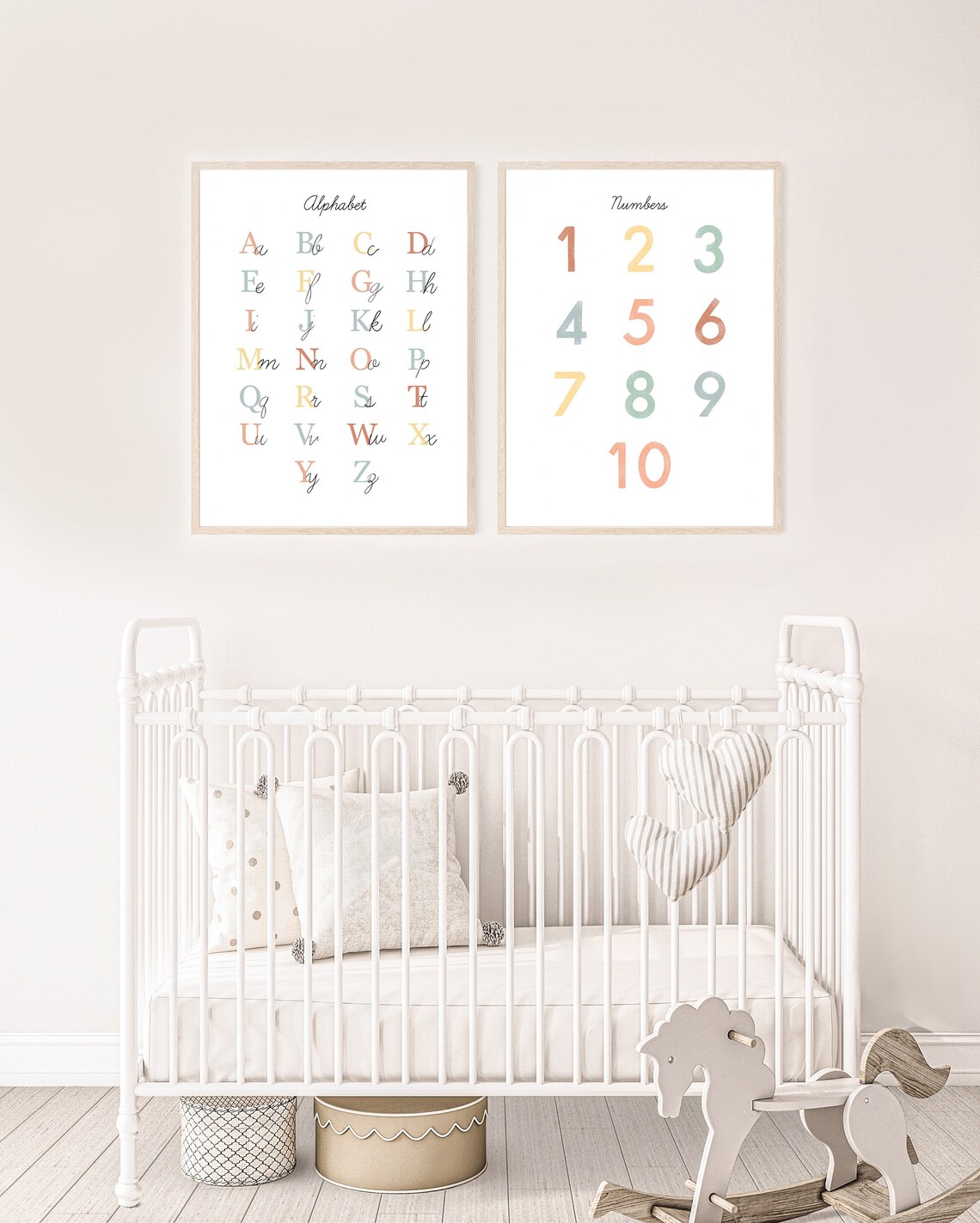 Simple Alphabet Chart Illustration Poster Calming Corner | Etsy