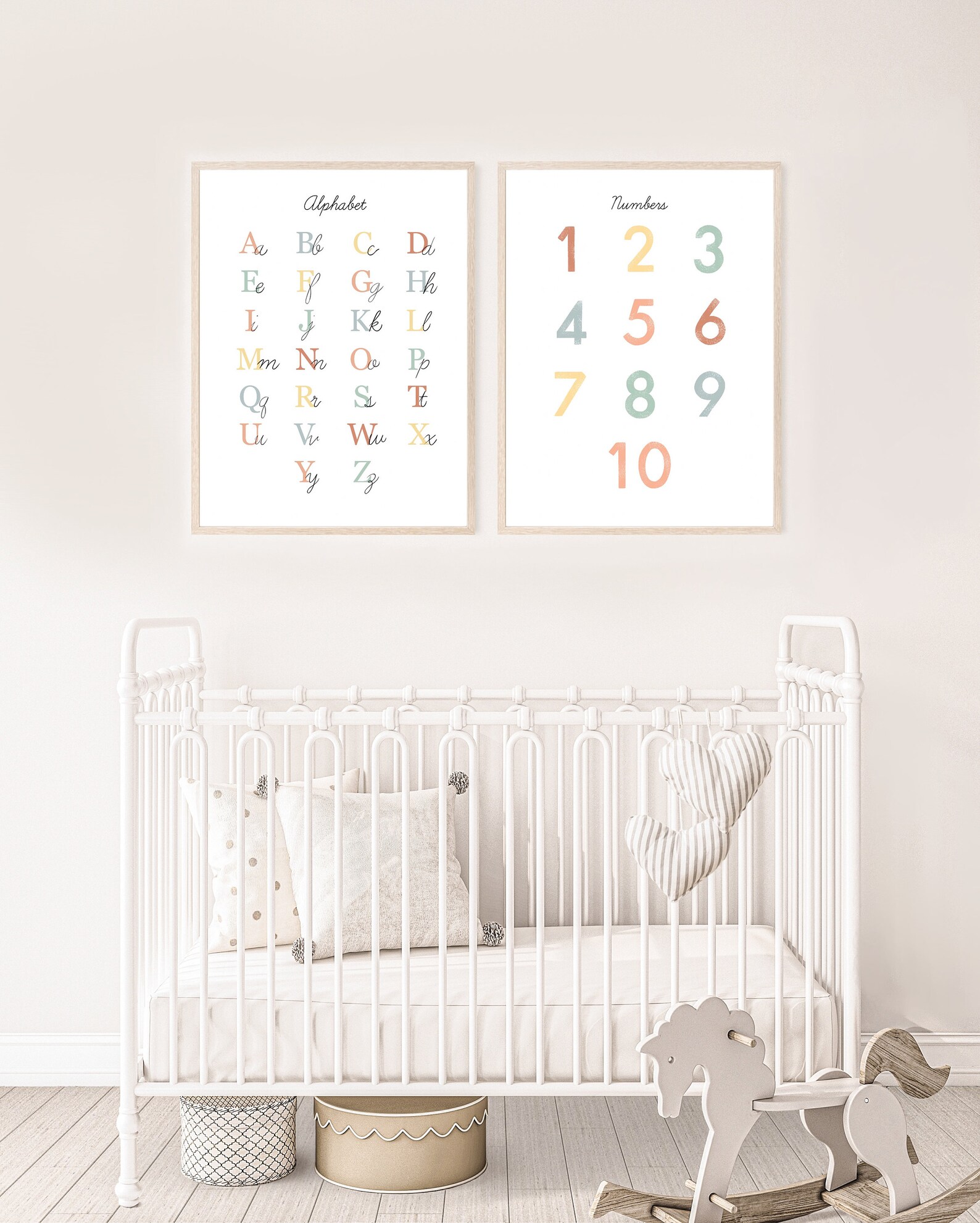 Simple Alphabet Chart Illustration Poster Calming Corner | Etsy