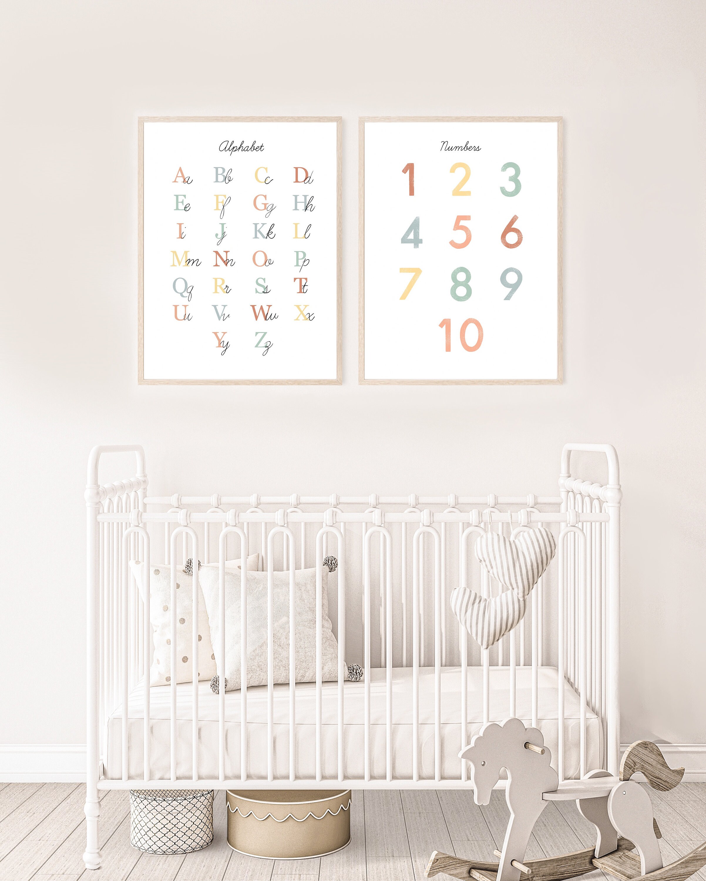Simple Alphabet Chart Illustration Poster Calming Corner | Etsy