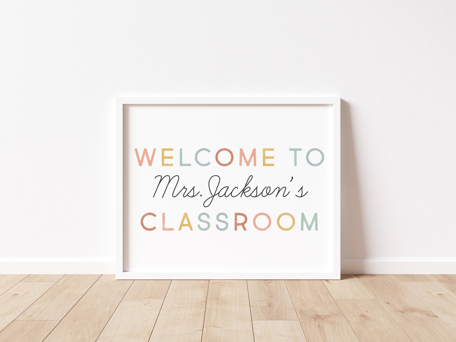 Teacher Name Door Sign Classroom Welcome Sign Kindergarten - Etsy