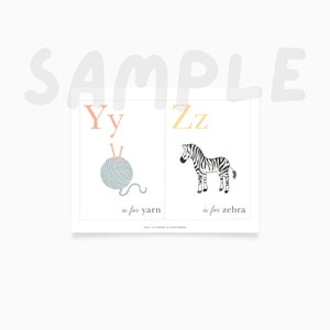 Alphabet Flash Cards, Calming Corner, Montessori, Education, Homeschool ...