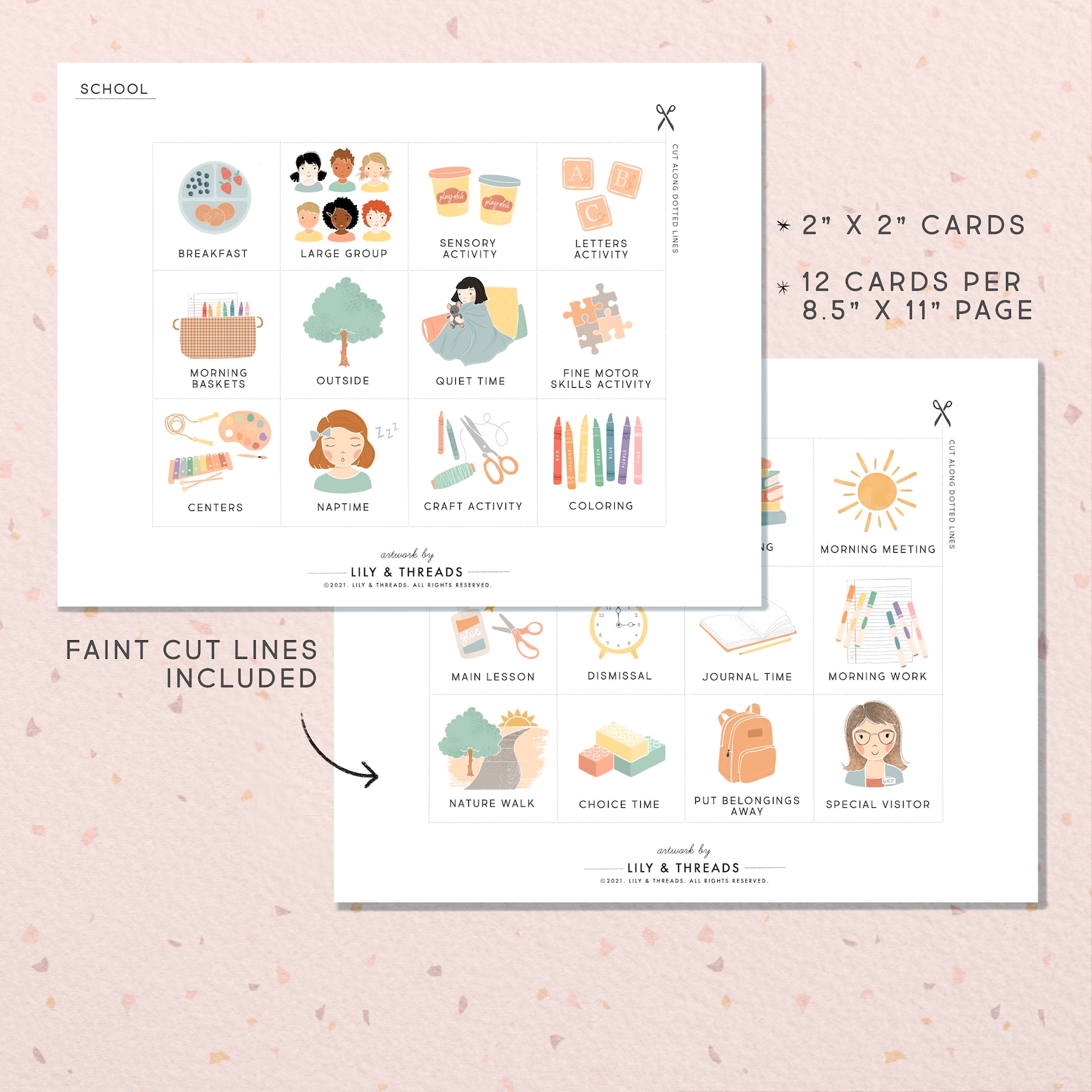 School Chore & Routine Cards Chart BUNDLE Editable Visual - Etsy