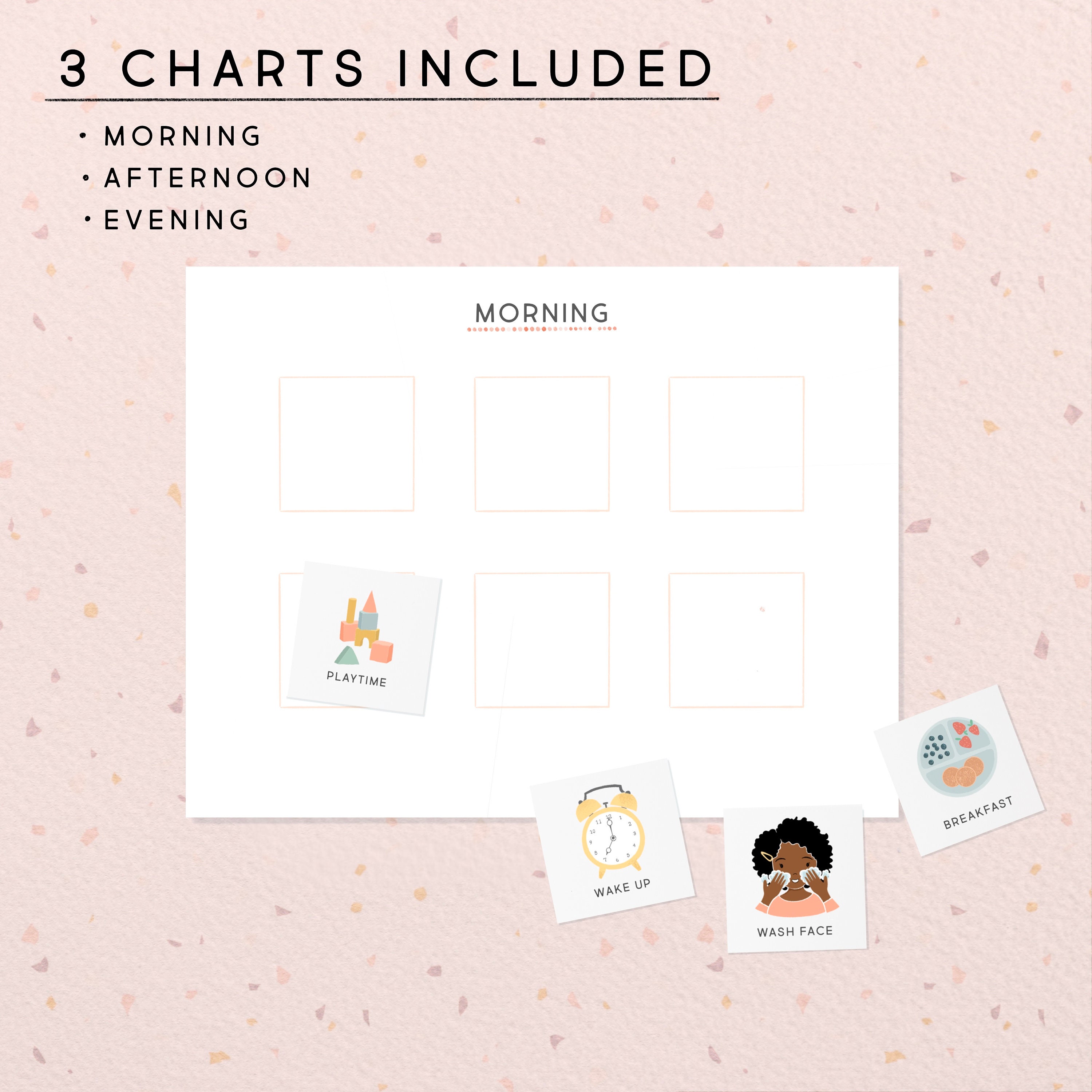 Editable Daily Routine Cards & Chart Toddler Daily Rhythm | Etsy Canada