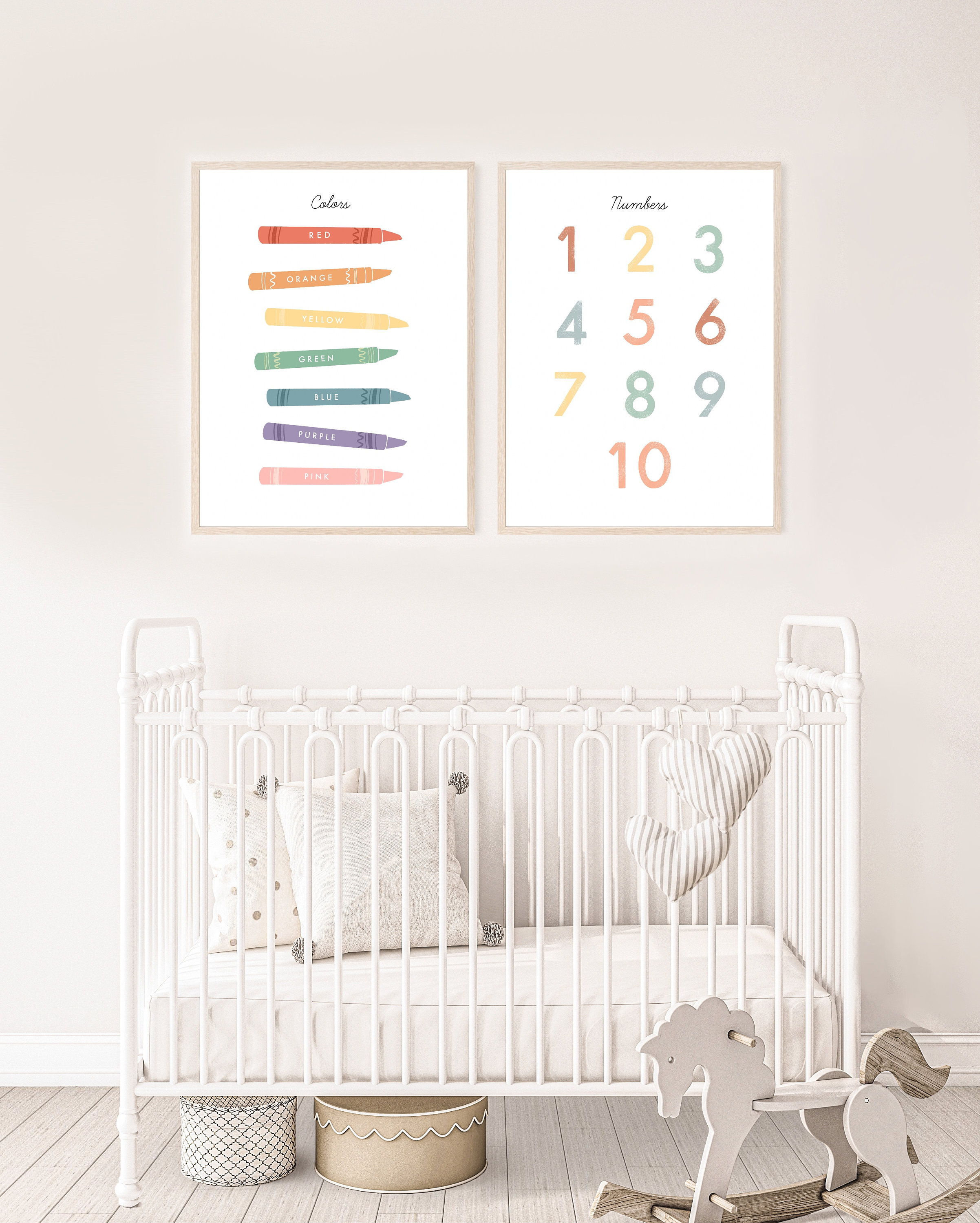 Colors Chart Illustration Artwork Print Poster Calming | Etsy