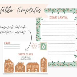 Santa Letter Template and Envelope, Personalized Letter From Santa ...